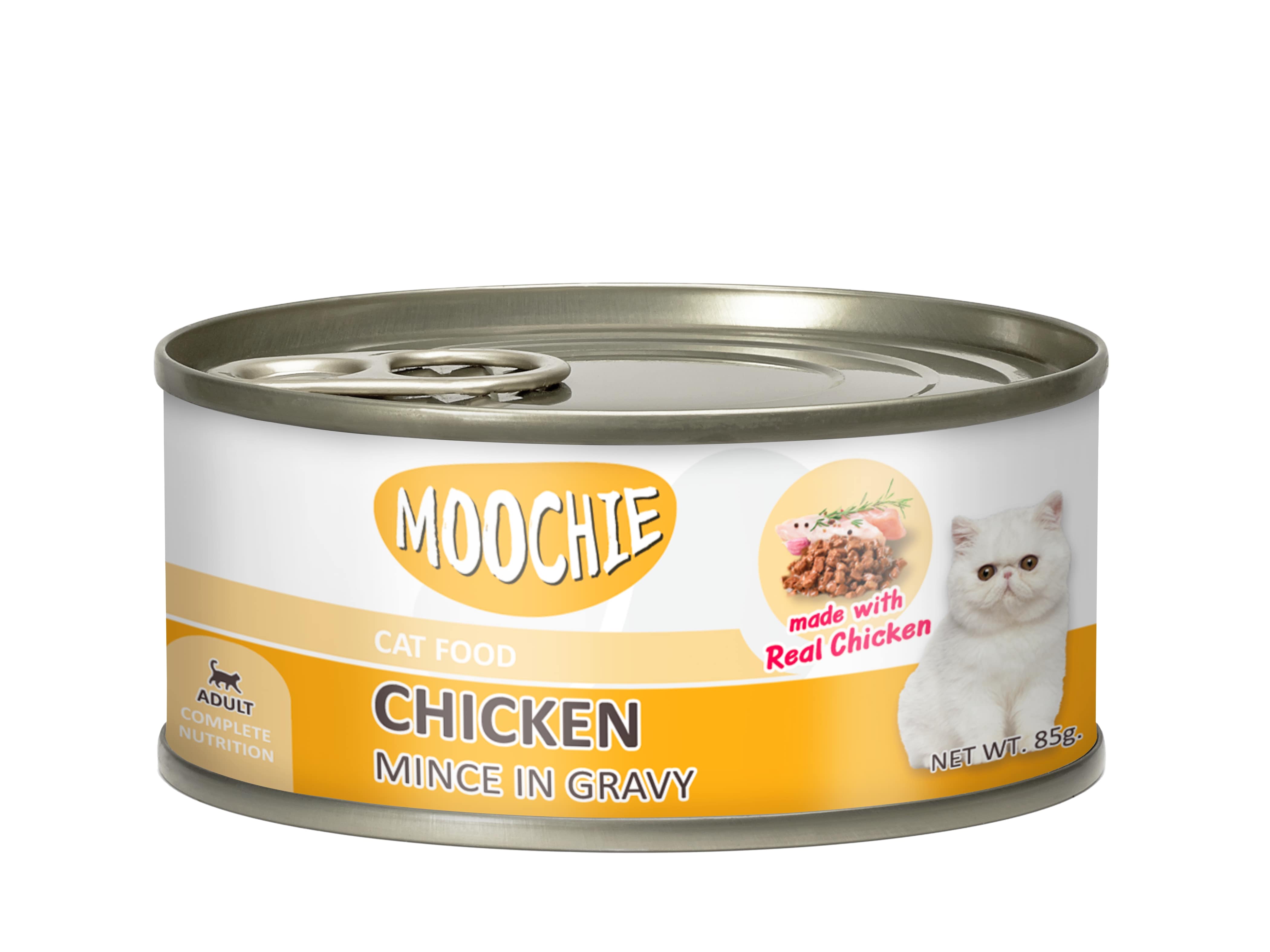 MOOCHIE ADULT MINCE WITH CHICKEN 85g Can
