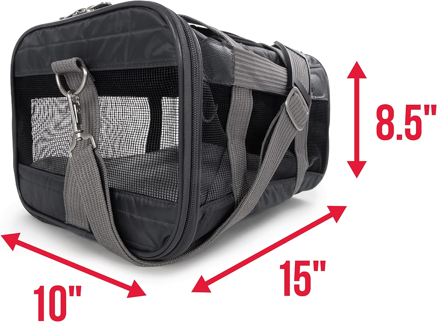 Sherpa Travel Original Deluxe Airline Approved Pet Carrier, Brown, Medium